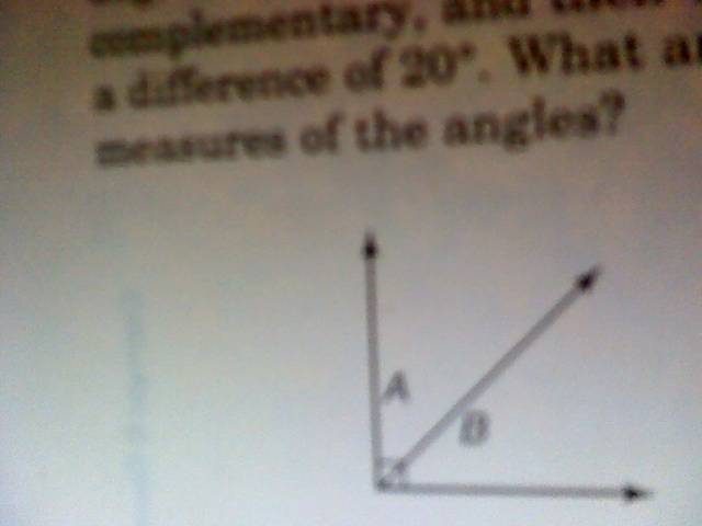 The measures of complementary angles have a sum of 90 degrees. angle ...