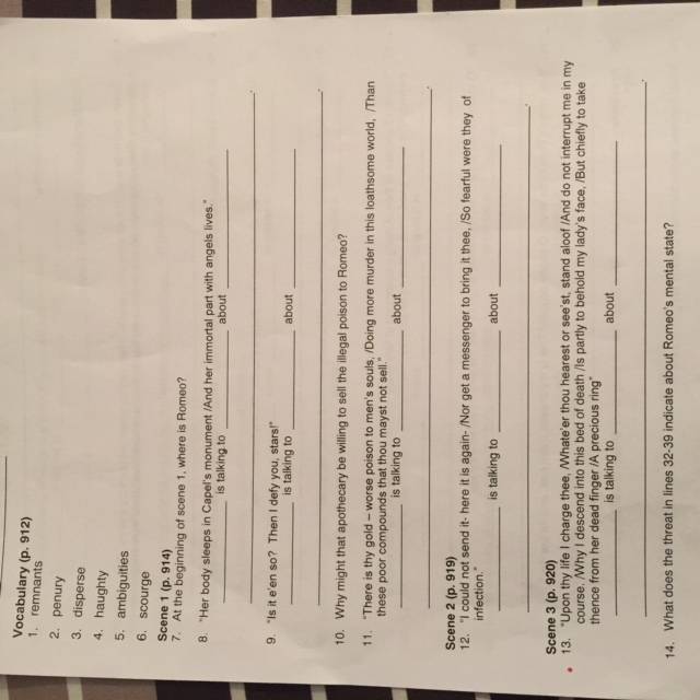 9th grade romeo and juliet act iv and iv plus romeo and juliet ...