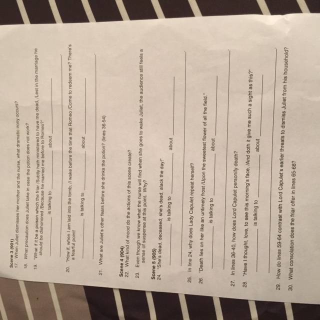 9th grade romeo and juliet act iv and iv plus romeo and juliet ...