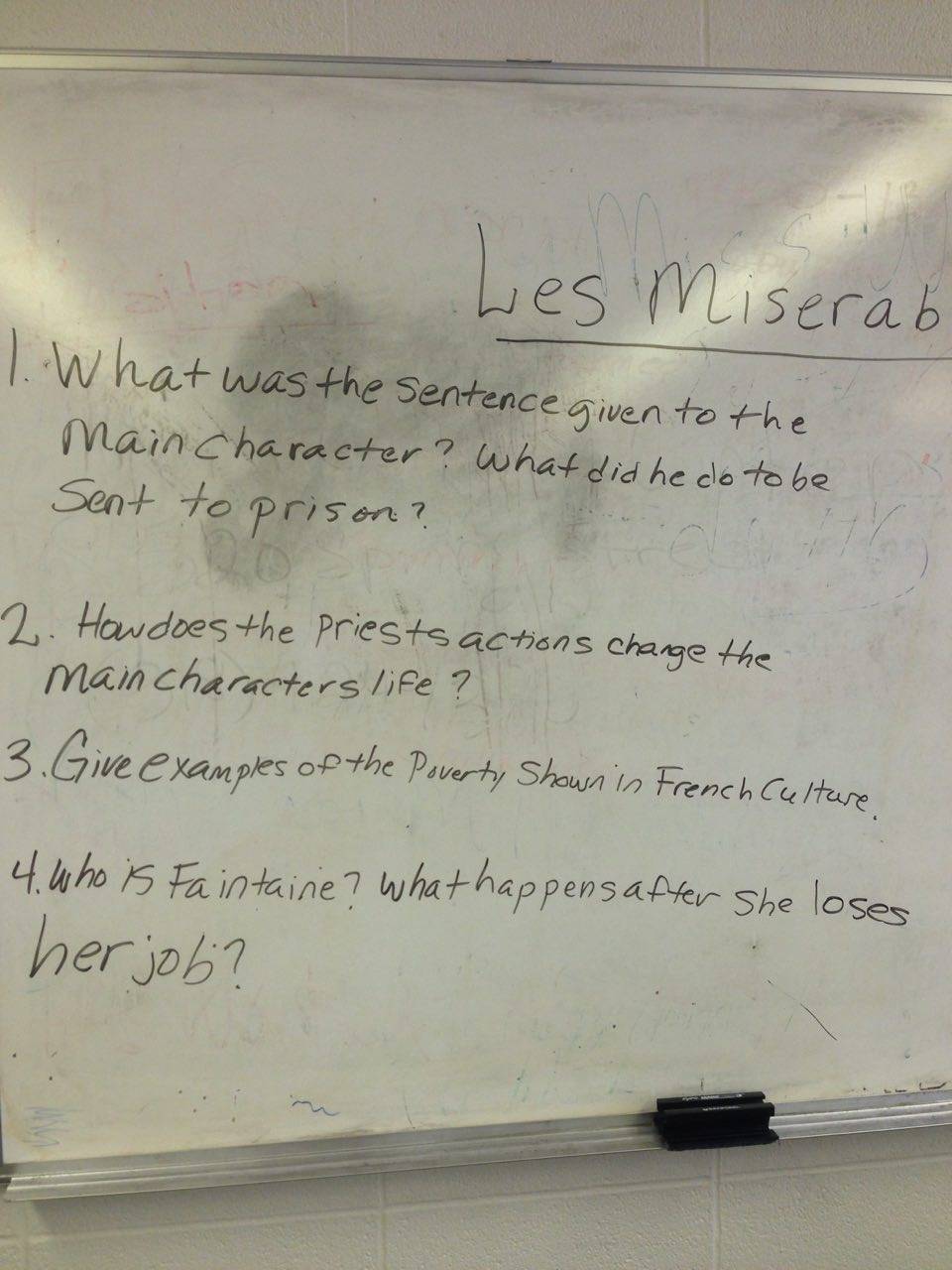 Les miserables (movie) summarize | English homework help