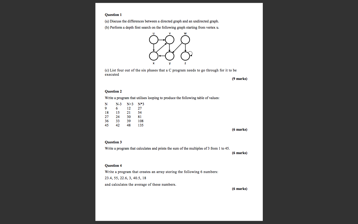 C Language Assignment Computer Science Homework Help 4153